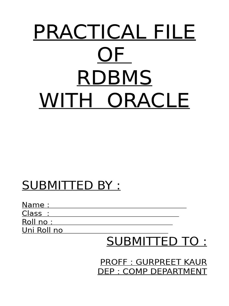 Front Page Dbms | PDF