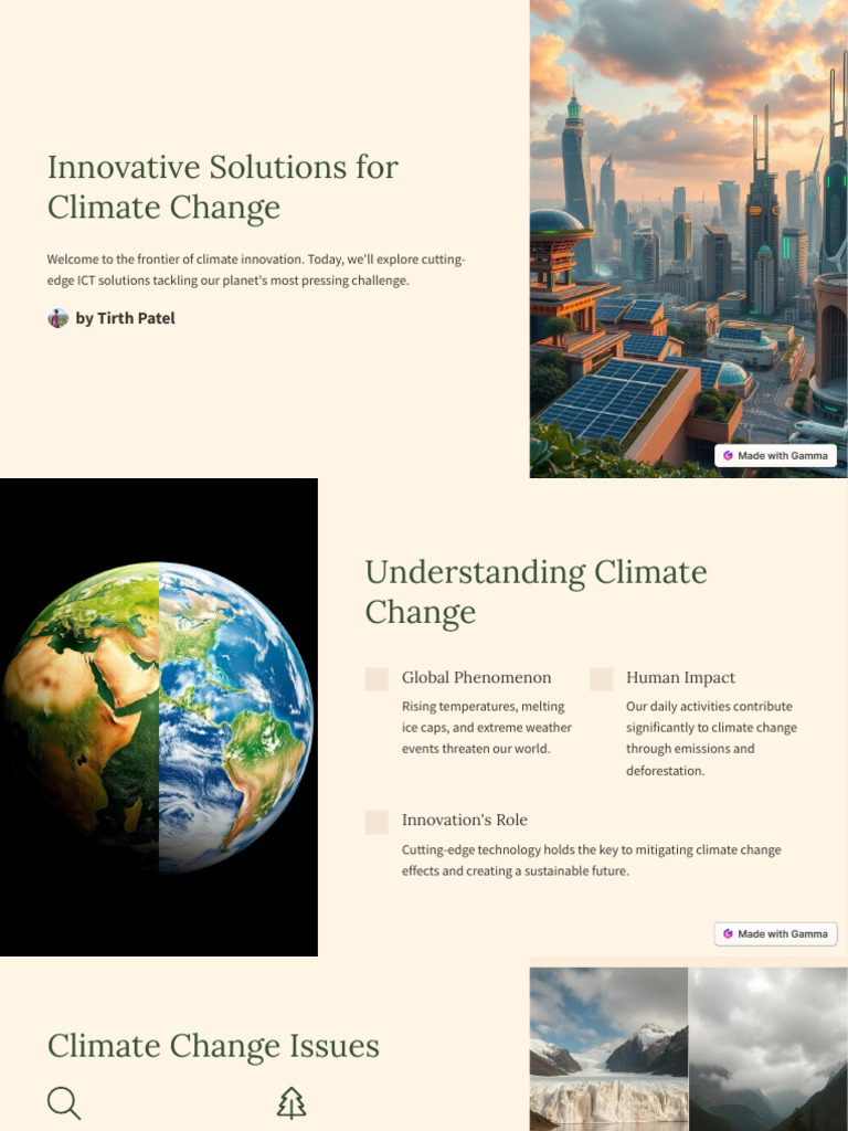 Innovative Solutions For Climate Change | PDF | Climate Change ...