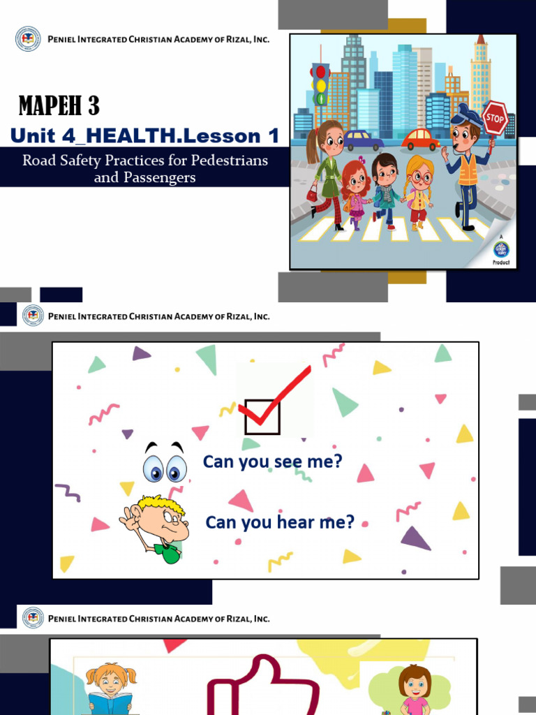 Road Safety for Pedestrians and Passengers | PDF
