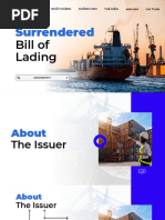 Surrendered Bill of Lading Guide | PDF | Bill Of Lading | Cargo
