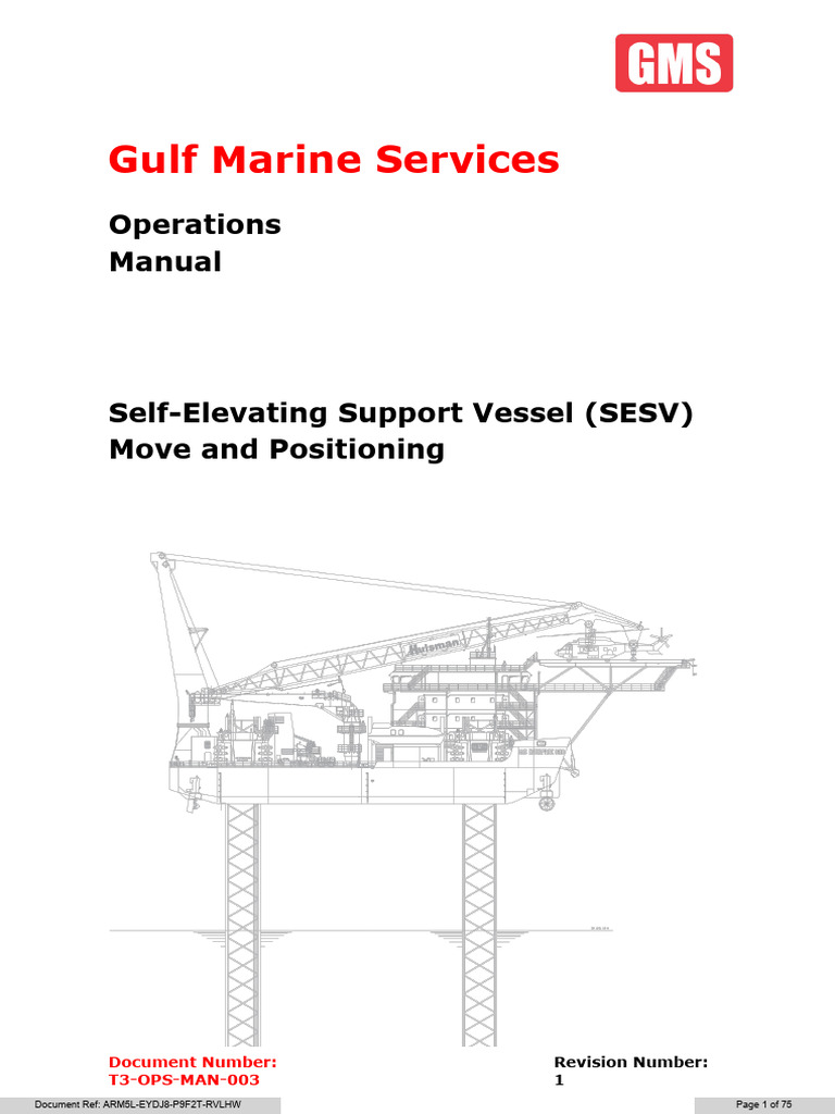 T3-OPS-MAN-003 SESV Move and Positioning Manual Rev. 01 | PDF | Shipping