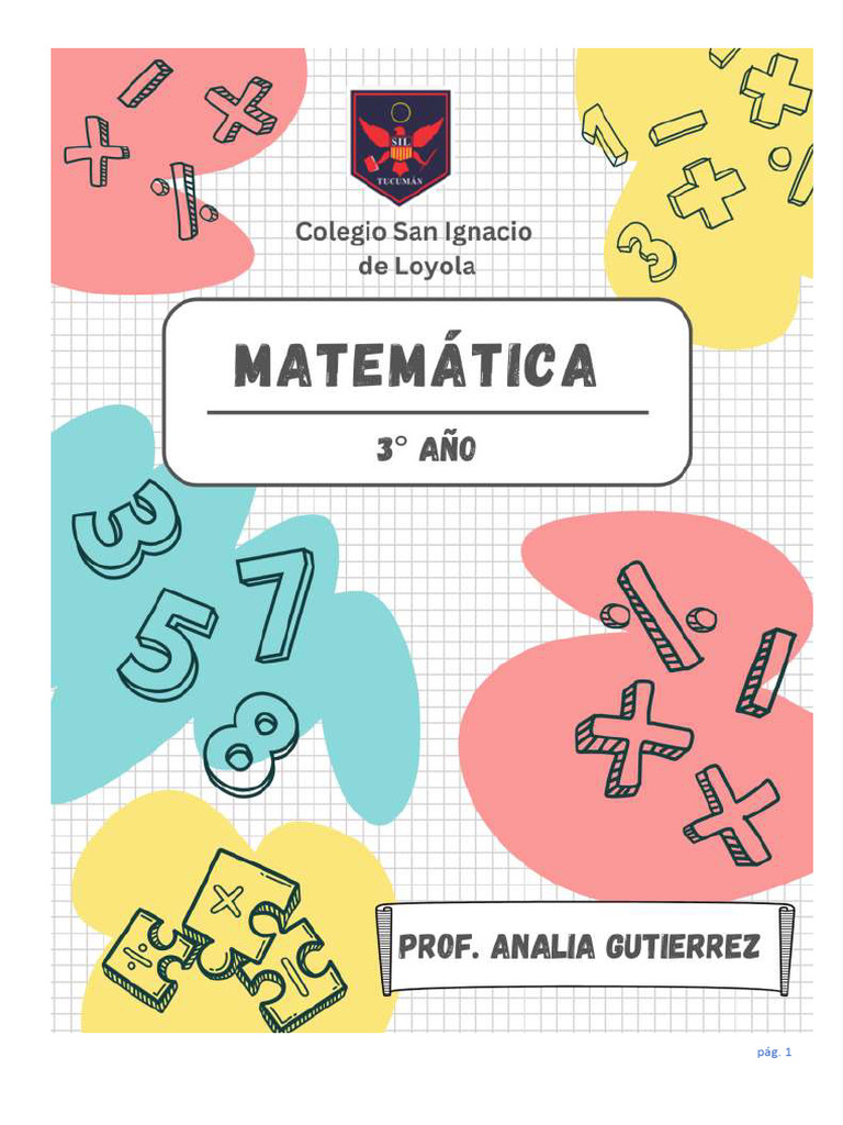 Cuadernillo Matematica 3°año | PDF | Ecuaciones | Número racional