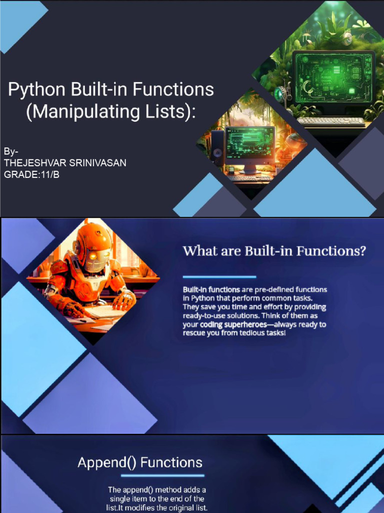 Python Built in Functions | PDF
