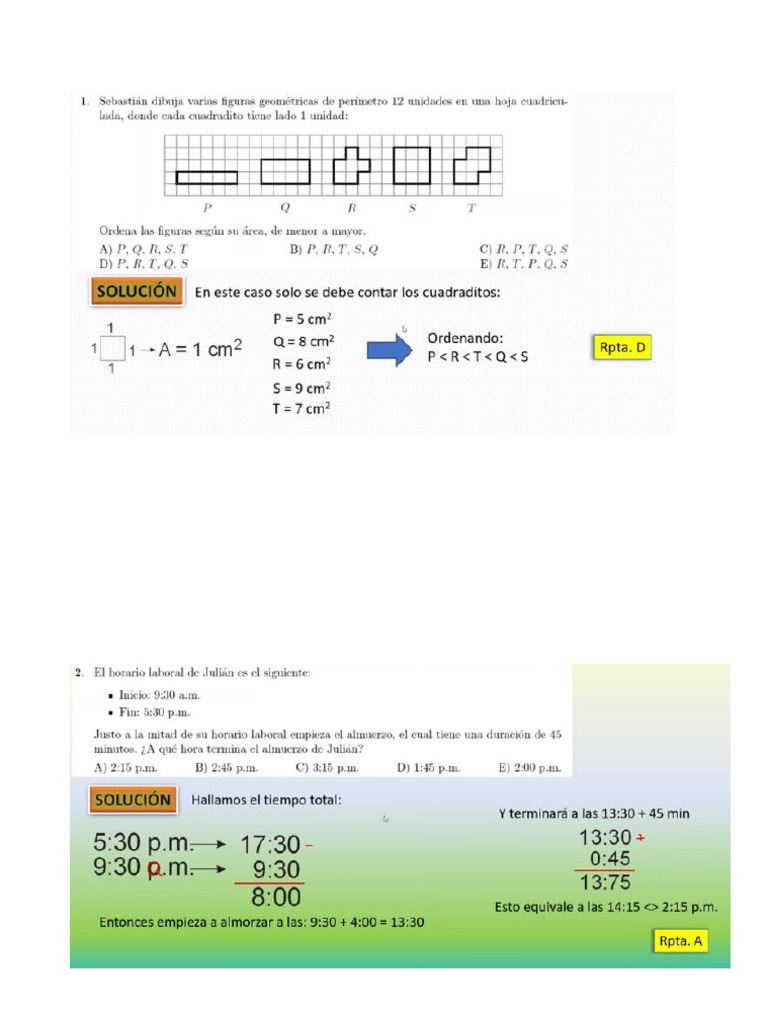 Solucionario Nivel 1 Onem 2024 | PDF