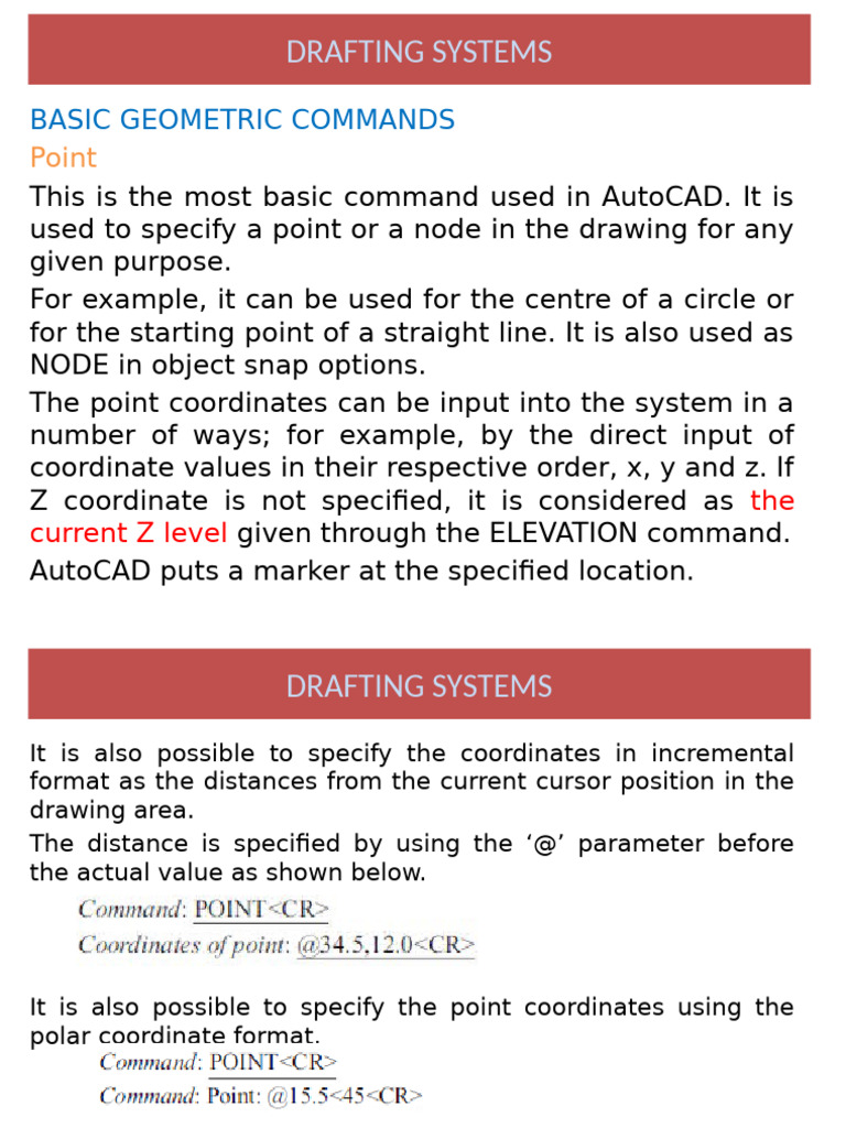 Drafting Systems 2.3 | PDF | Circle | Button (Computing)