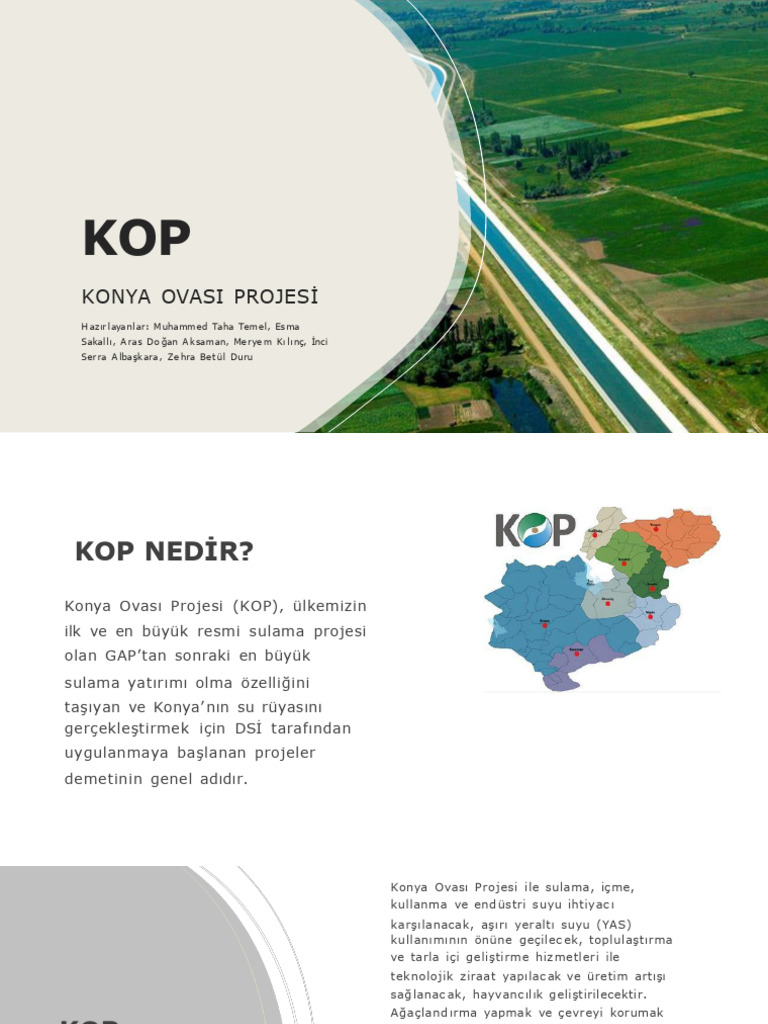 Konya Ovası Projesi | PDF