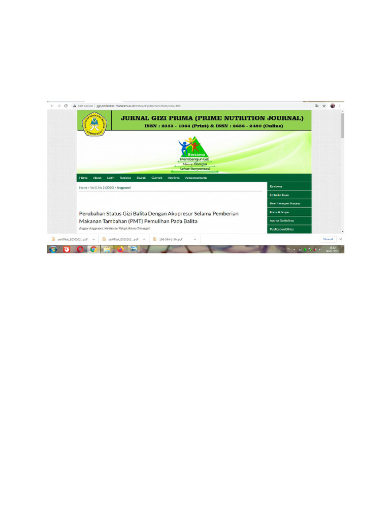 Ss Jurnal Mataram Dan Url | PDF