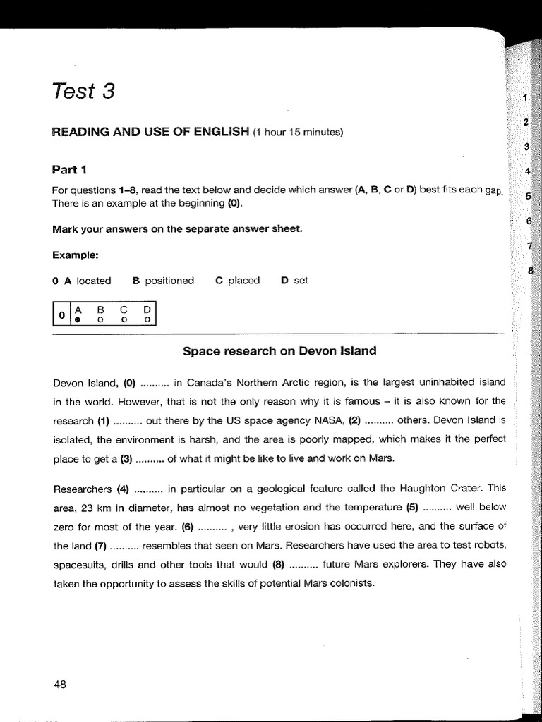 Test 3 First For Schools 5 | PDF