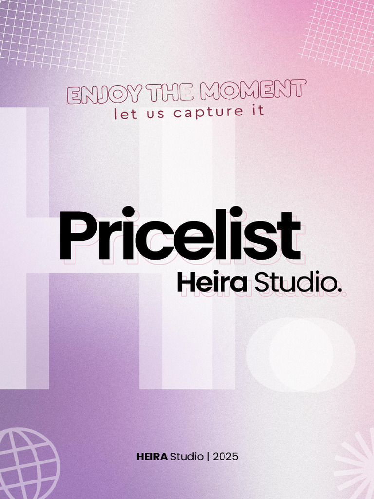Pricelist Heira Studio - 2025 | PDF