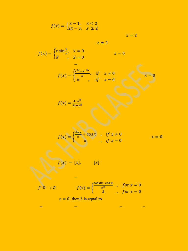 5.continuity and Differentiability | PDF