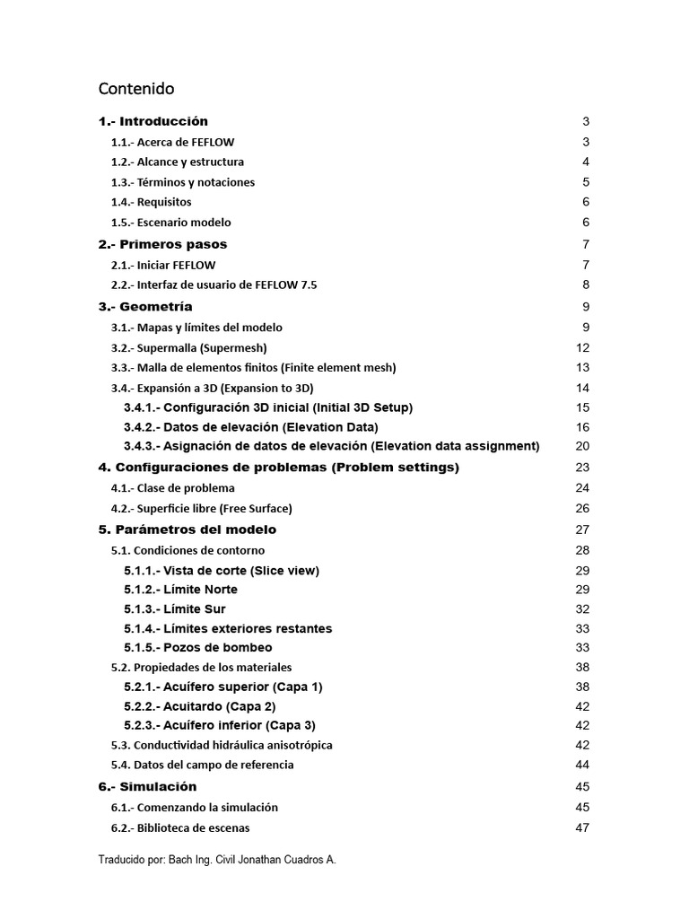 Manual de Introduccion Feflow | PDF | Agua subterránea | Botón (Computación)