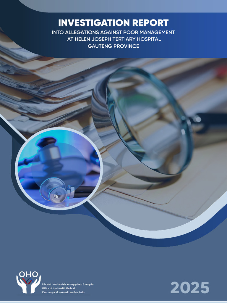 HO Investigation Report HJTH 2025 | PDF | Hospital | Emergency Department