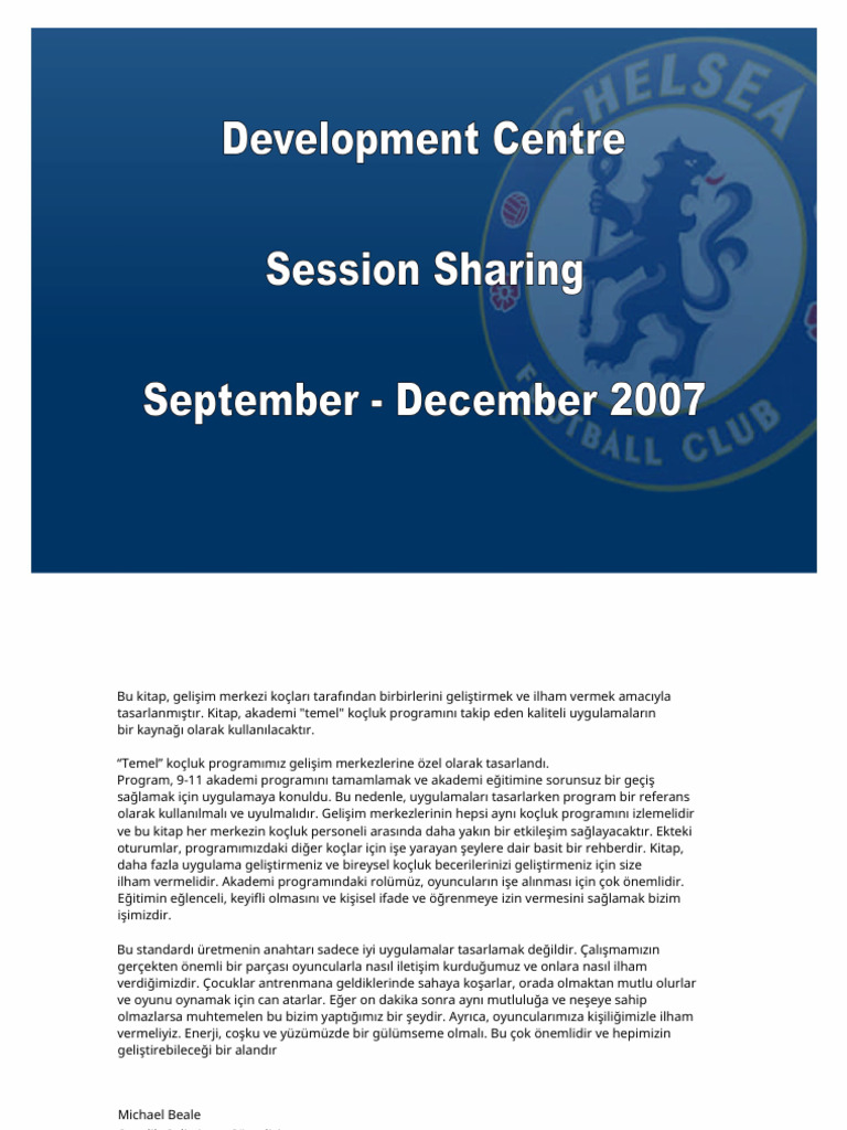 543392116-Chelsea-Development-Centre-Sessions TA TR | PDF