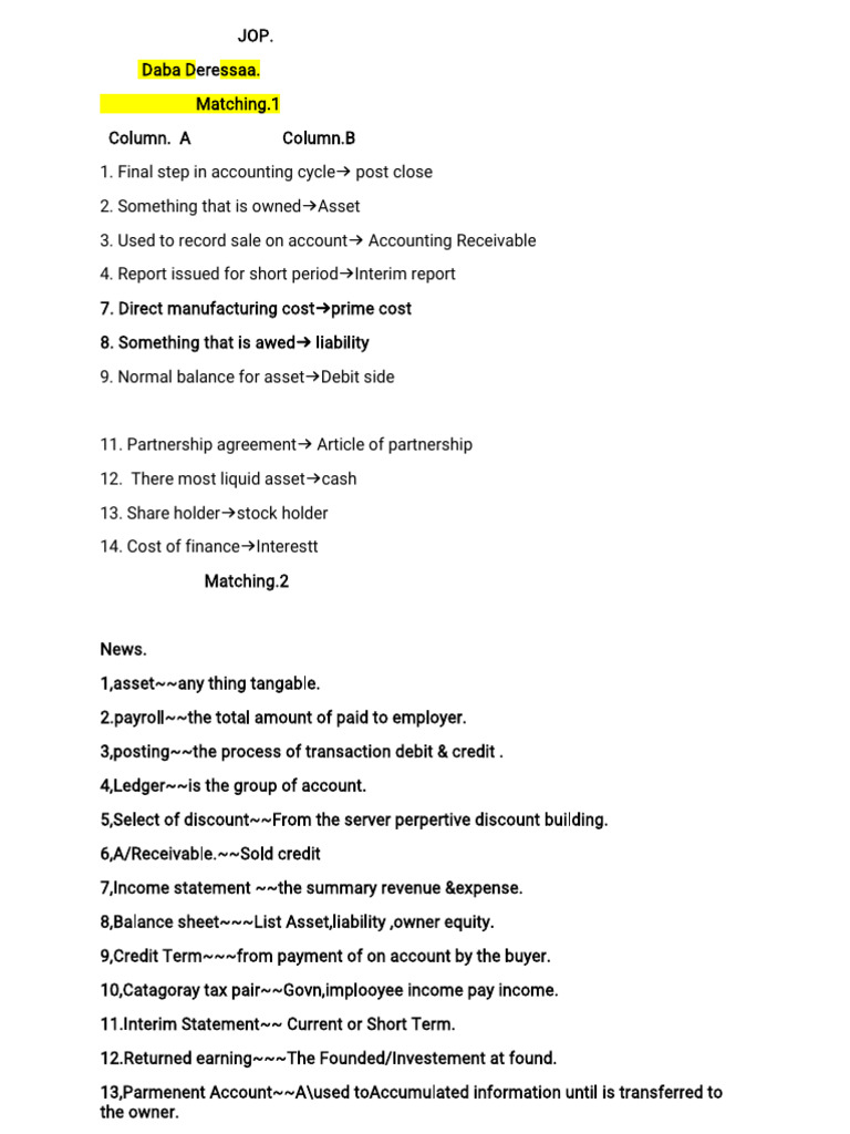 JOP - Copy (2) .Docx..bak | PDF | Debits And Credits | Equity (Finance)