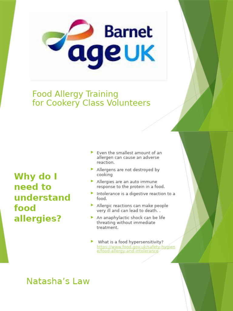 Food Allergy Training for Volunteers | PDF | Food Allergy | Cooking