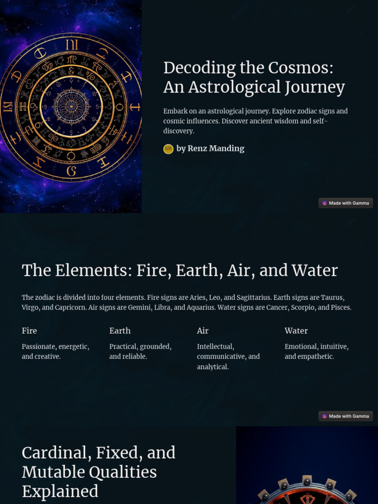 Decoding the Cosmos: Zodiac Insights | PDF | Astrological Sign | Zodiac