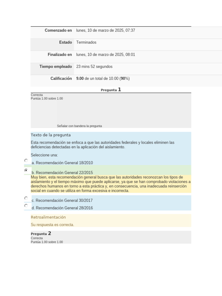 Examen Final Modulo 2 | PDF | Prisión | Correcciones