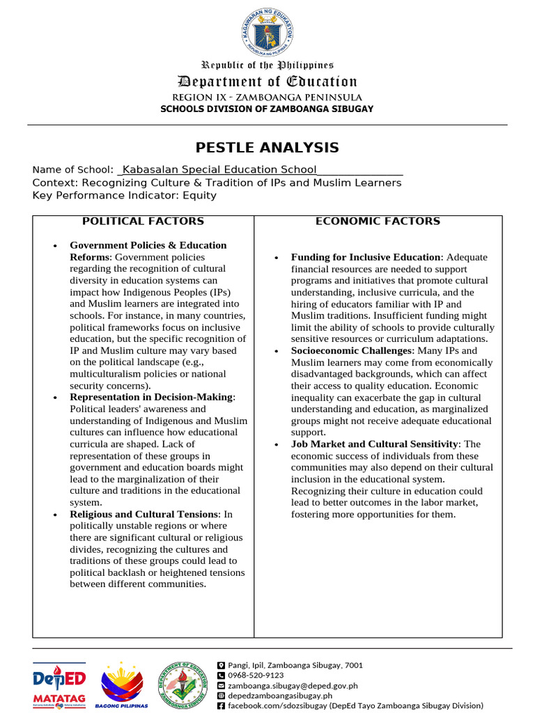 Pestle Analysis Equity | PDF | Social Exclusion | Social Psychology