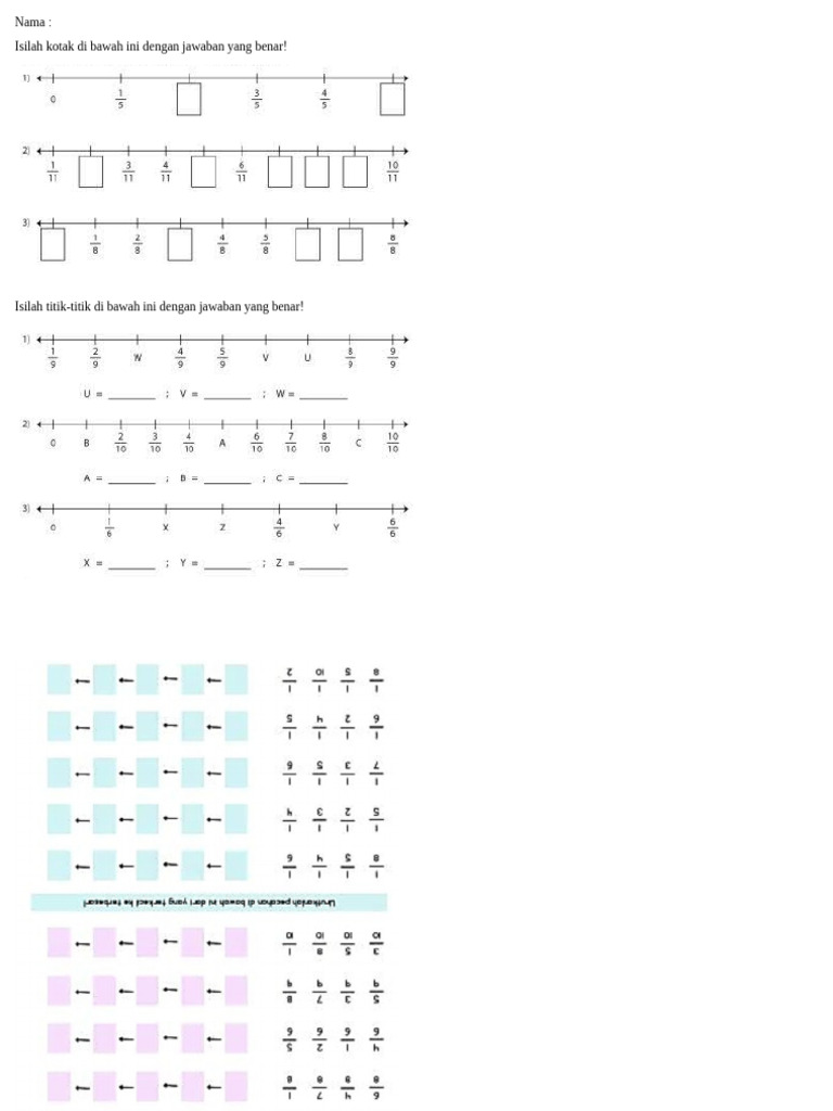 Latihan soal pecahan | PDF