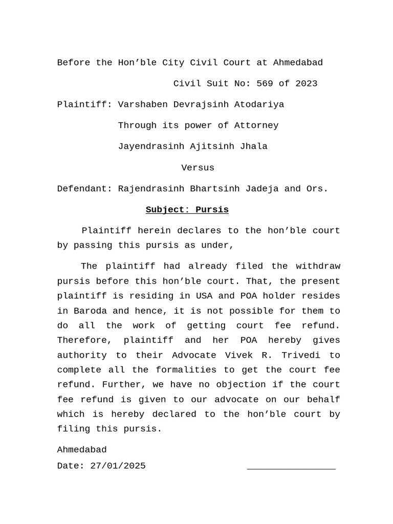 Varshaben Pursis | PDF