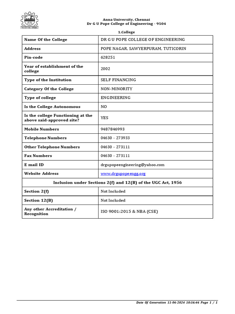 Mandatory Disclosures 2024 | PDF
