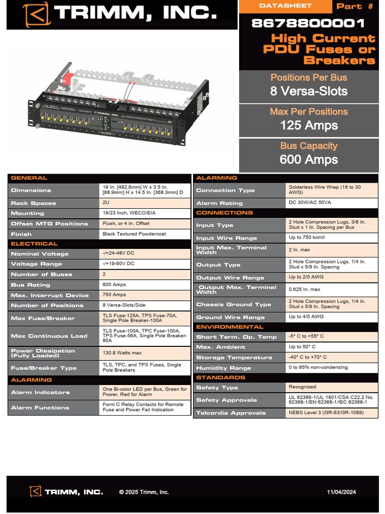 High Current PDU Fuses & Breakers | PDF | Fuse (Electrical ...