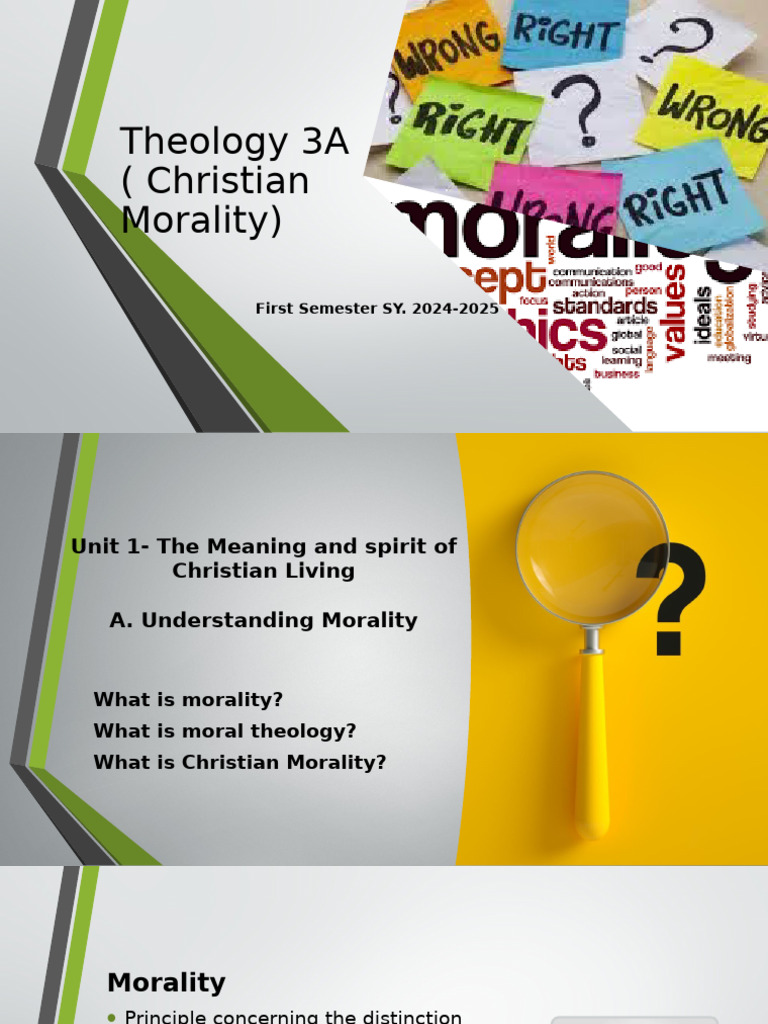 Christian Morality | PDF | Christian Ethics | Morality