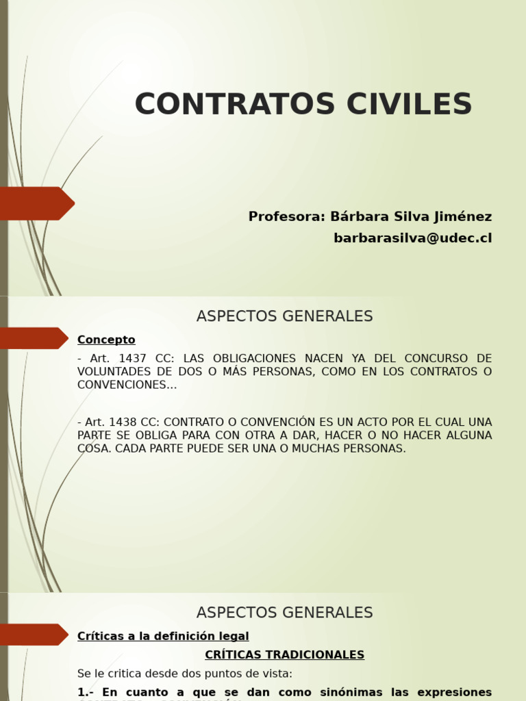 Contratos Civiles 2023 S1 | PDF | Derecho empresarial | Derecho civil ...