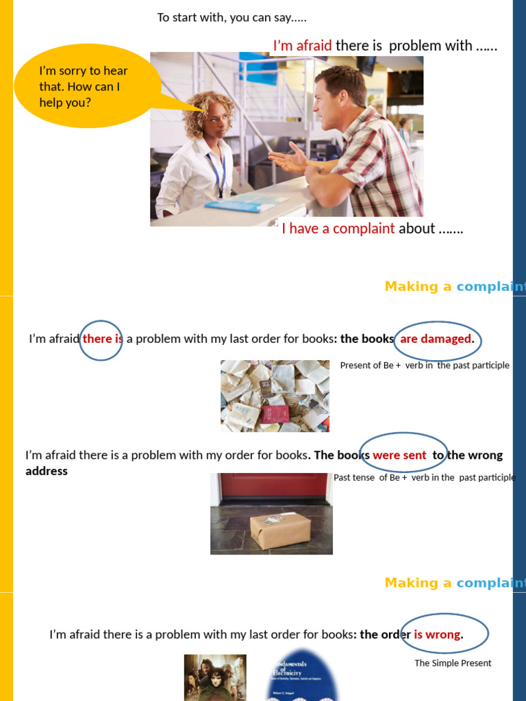 Unit 4 Receiving and Making Complaints Inf Nov 16 2023 | PDF | Verb ...