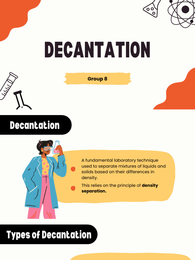 Decantation | PDF | Chemistry | Physical Sciences