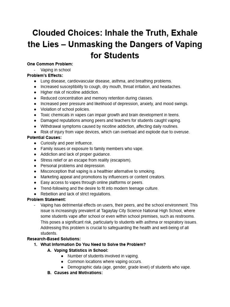 Clouded Choices - Inhale The Truth, Exhale The Lies - Unmasking The ...