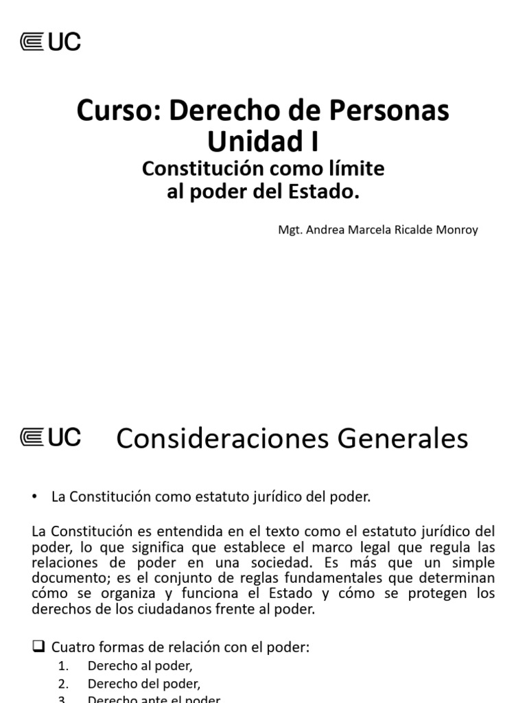 Dispositiva 2 - Unidad 1 Derecho Consti | PDF | Constitución | Libertad de expresión