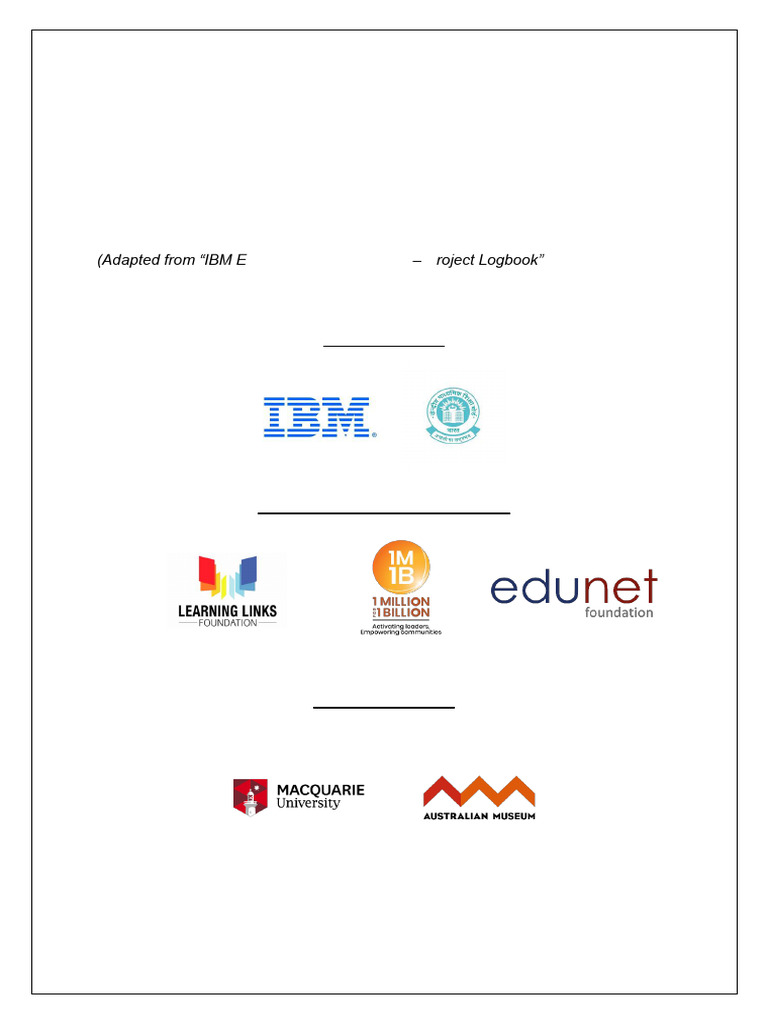 IBM-CBSE AI Project Logbook | PDF | Artificial Intelligence ...