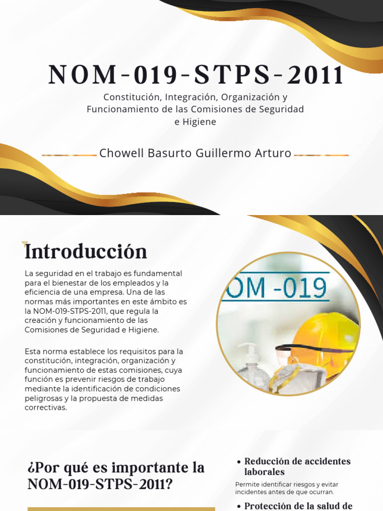 Presentación NOM 019 STPS 2011 | PDF | Valores | Higiene