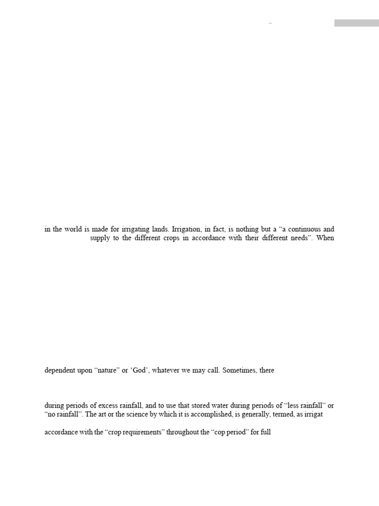 Module-1-Irrigation-Engineering-Introduction | PDF | Irrigation | Soil Module-1-Irrigation-Engineering-Introduction | PDF | Irrigation | Soil