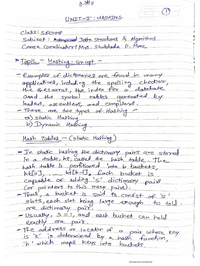 DSA Unit-1 Notes | PDF