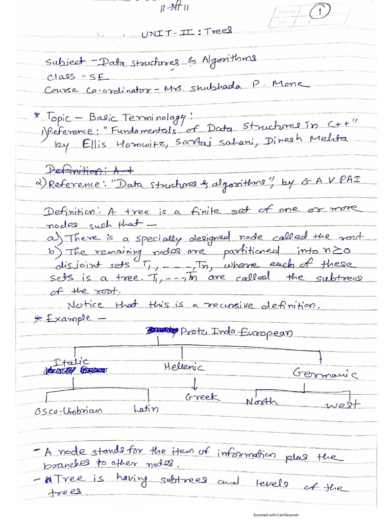 DSA-Unit-2_Handwrirren_notes | PDF