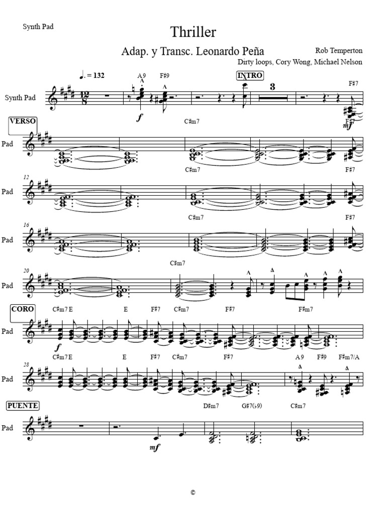 Thriller - Synth Pad | PDF