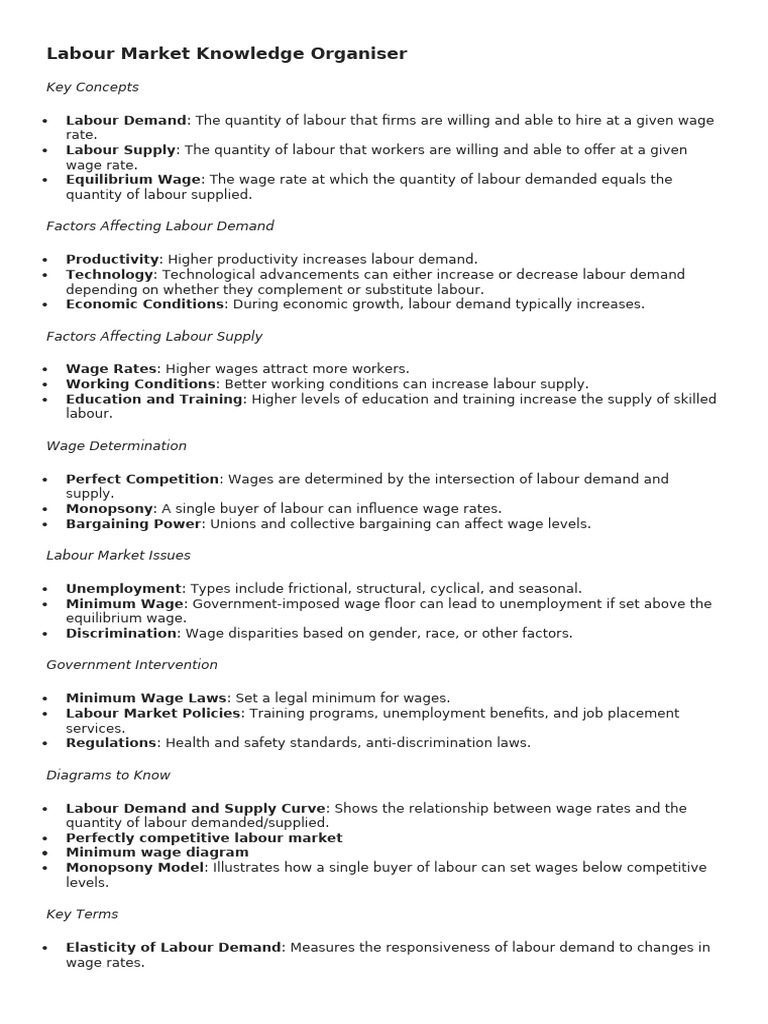 Understanding Labour Market Dynamics | PDF | Labour Economics ...