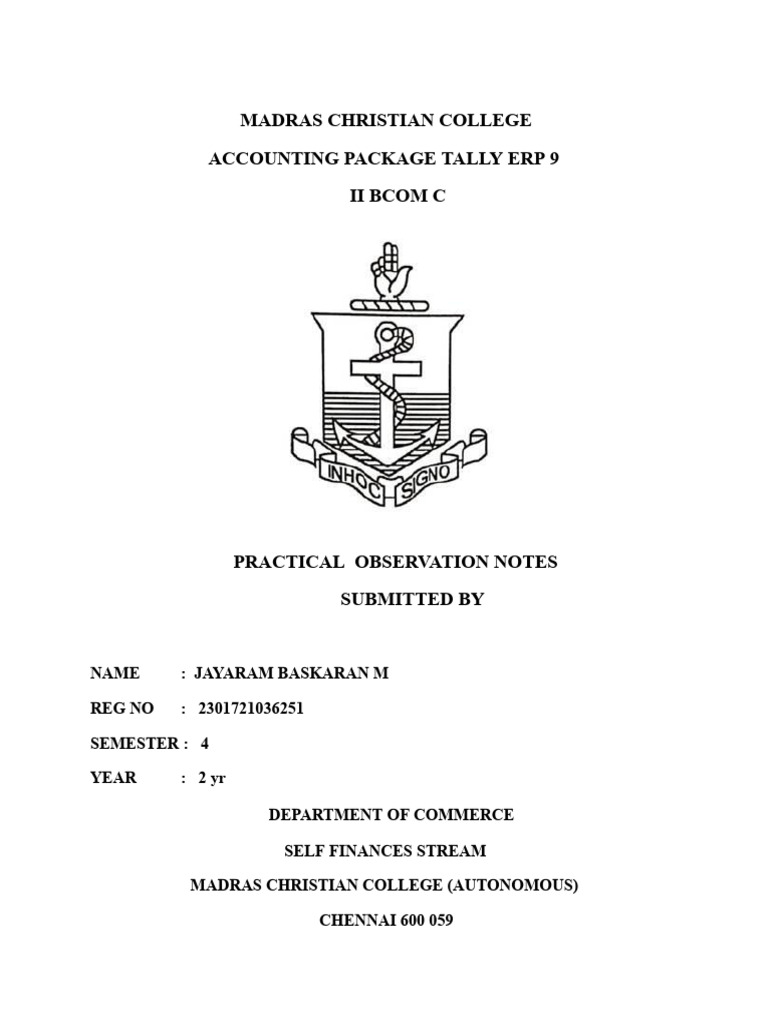 Jayaram - Tally | PDF | Bad Debt | Business