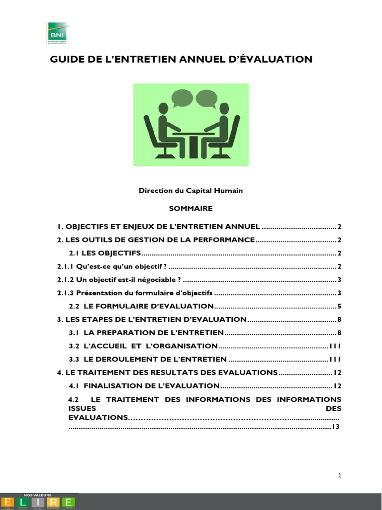 Guide de l'entretien annuel d'évaluation | PDF | Bilan comptable | Budget