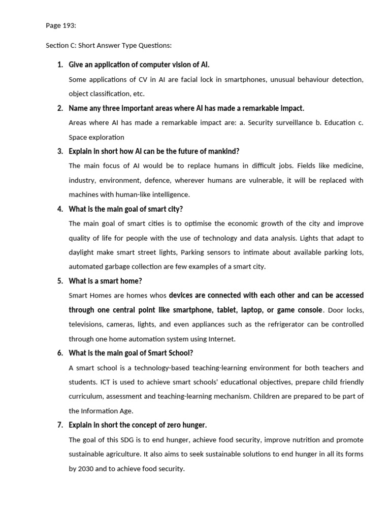 Chapter 1 2024 Unsolved | PDF | Artificial Intelligence | Intelligence (AI) & Semantics