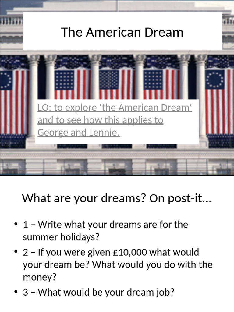 The American Dream | PDF