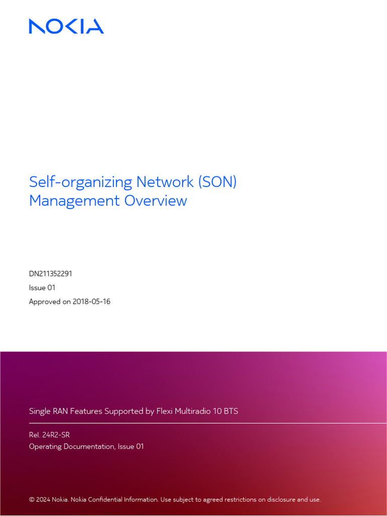 Self-Organizing Network SON Management Overview | PDF | Lte ...