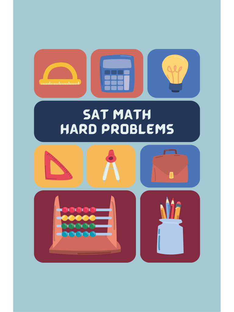 Colourful Simple Illustrative Printable My Math Notebook Cover | PDF