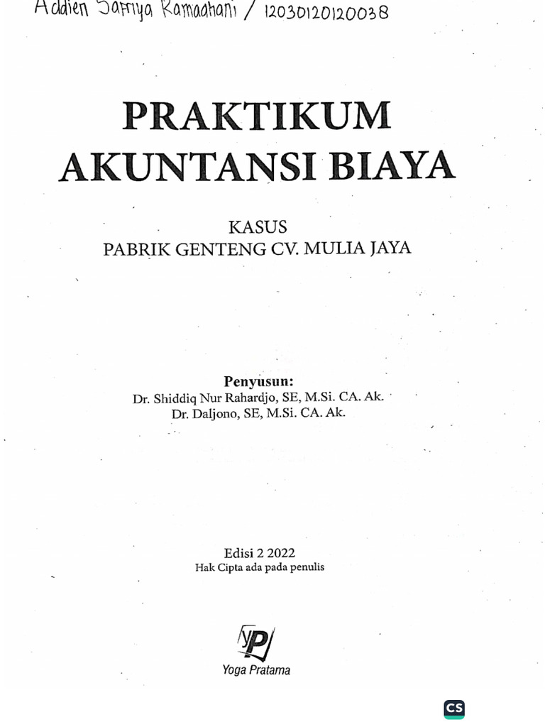 Addien Safriya Ramadhani 12030120120038 Revisi | PDF