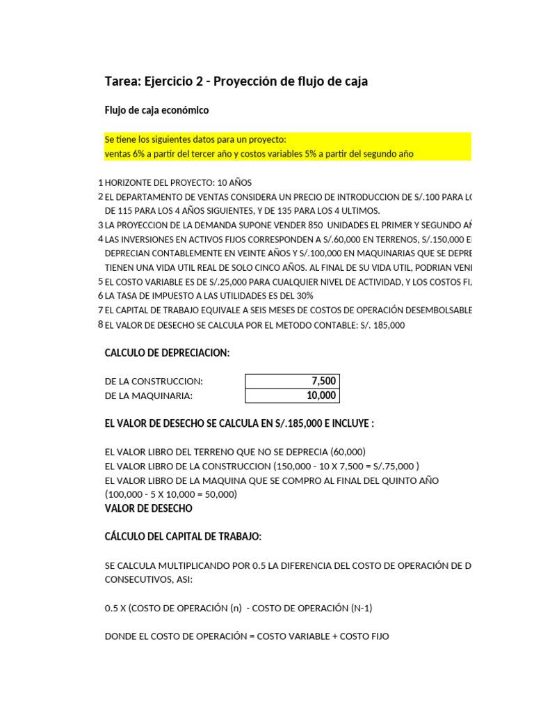 Ac s06 Semana 6 Flujo de Caja | PDF | Depreciación | Servicios financieros