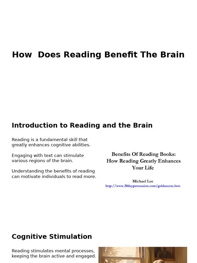How Does Reading Benefit The Brain | PDF