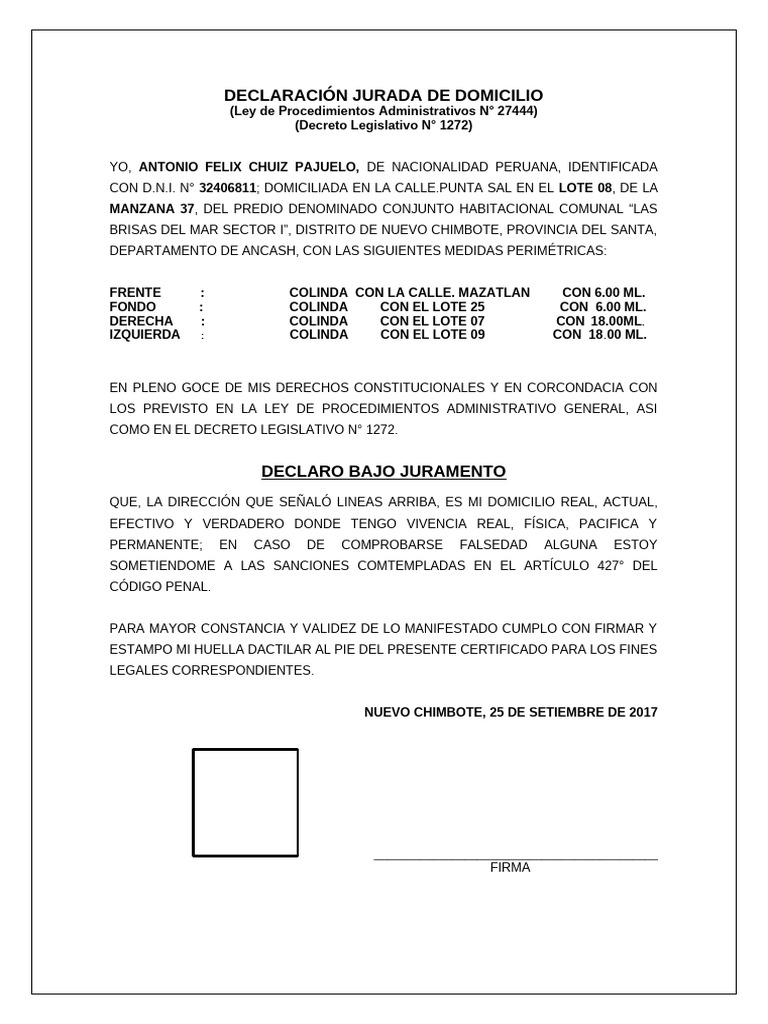 Antonio Felix Chuiz Pajuelo | PDF