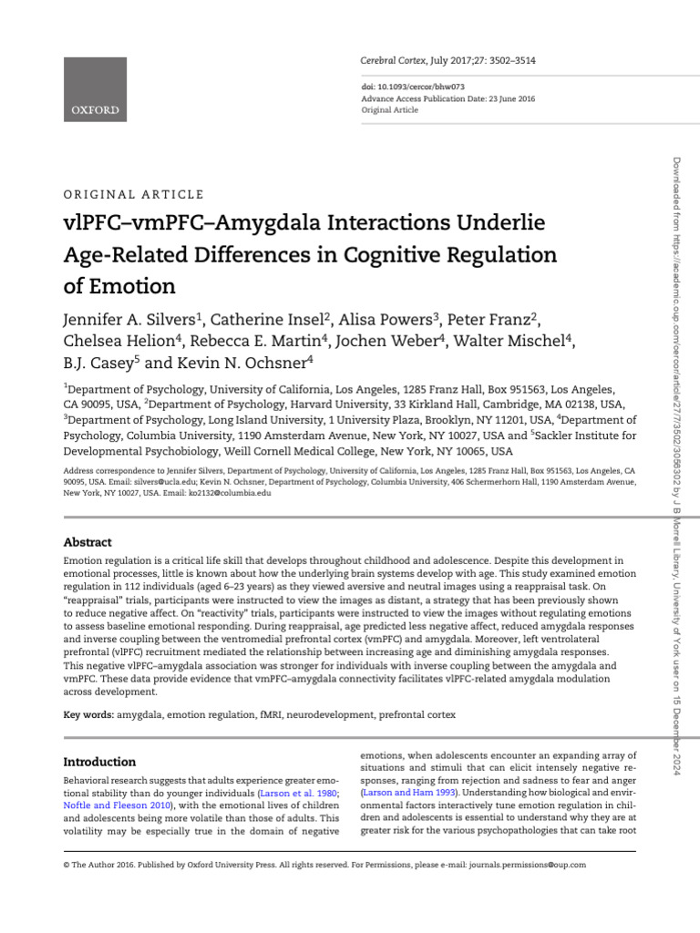 BHW 073 | PDF | Amygdala | Emotional Self Regulation